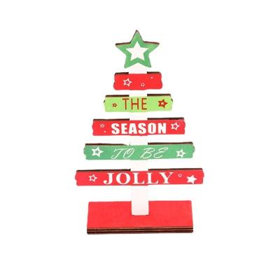 China Mini wooden Desktop Christmas tree for Decorations for sale