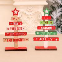 China Mini wooden Desktop Christmas tree for Decorations for sale