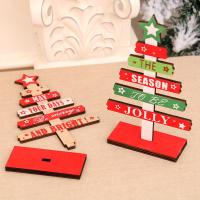 China Mini wooden Desktop Christmas tree for Decorations for sale