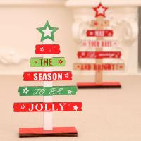 China Mini wooden Desktop Christmas tree for Decorations for sale