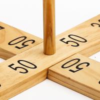 China wooden ring toss set wooden outer door game set for sale