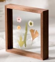 China Office Home Desktop Display Wooden Frame for DIY Dry Flowers and Leaves for sale