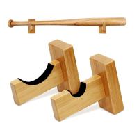 China Wooden Wall mounted Base ball bat Rack Baseball Bat Display Case, Sturdy Baseball Bat Stand Display Holder, Horizontal Rack for sale