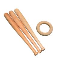 China 150/180 MM Mini Baseball Stand Wooden Baseball Bats Display Holder Baseball Accessories for Ball for Kids for sale