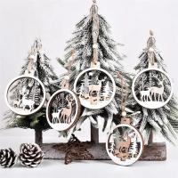 China Wooden decorative pendants for Christmas family atmosphere for sale