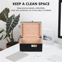 China Newest Solid Wood Box Customize Wooden Decorative Boxes with Hinged Lid Black Wooden Box for sale