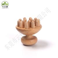 China Small style raw wood color can be laser marked or uv printed customized size wooden massage stick for sale