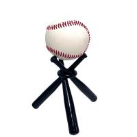 China Sport Wooden Crafts Baseball Bat Colors Mini Baseball Bat Display Stand with Ball Decorative Baseball Bat with Racks Ring for sale