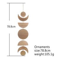 China Creative Sun and Moon wooden pendant retro style decorations for sale