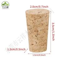 China Custom Natural Glass Jar with Eco-Friendly Wood Cork High Quality Home Decor Wine/Spirit Bottle Stopper Wholesale DIY Friendly for sale