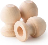 China Unfinished Wood Finials Decorative, for Bed Post Finial, Curtain Rod Finials, Flagpole Topper, and Crafts for sale