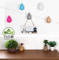 China Wall Hook Water Drop Shaped Minimalist Design Decorative Creative Coat Hat Hanger Hook for sale