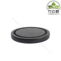 China Clear Glass Dome, Glass Bell Jar Cadle Cake Display Case  Black Wooden Base for Christmas Home Decor for sale