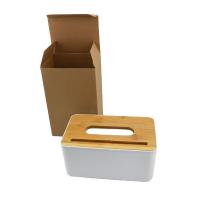 China Manufacturers wholesale exquisite household goods wooden tissue storage box for sale
