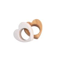 China Wooden Heart Napkin Rings- for Weddings Dinner Parties or Every Day Use for sale