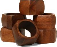 China Weddings Dinner Items Table Decoration Wooden Napkin Ring For Parties Household for sale