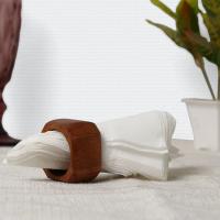 China Weddings Dinner Items Table Decoration Wooden Napkin Ring For Parties Household for sale