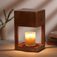 China Customized Wood Household Items Polished Essential Oil Burner Diffuser Aromatherapy Oil Warmer for sale