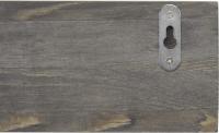 China Wall Mounted Vintage Gray Wood Hanging Key and Mail Holder Rack Floating Display Shelf for sale