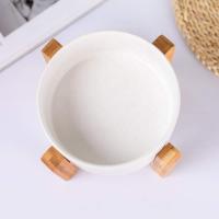 China Wood Stand No Spill Pet Food Water Feeder Cats Small Dogs for sale