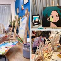 China Wooden Easel, Painting Party Easel, Kids Student Tabletop Easels for sale