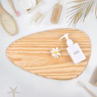 China Wooden Vanity Tray with Unique Grain, Decorative Tray for Bathroom Counter, Home Decor, Dresser Storage for sale