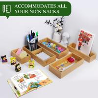 China Luxury Bamboo Drawer Organizer - Multifunctional Drawer Organizer for Kitchen, Bathroom, Office Desk, Cosmetics, Jewelry for sale