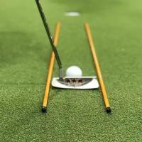 China Custom Wooden Golf Alignment Stick Practice Aid Aiming Putting Swing Trainer Golf Posture Corrector for Indoor Outdoor for sale