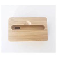 China Custom Bamboo Wooden Mobile Cell Phone Loud Speaker Portable Mobile Phone Stand Mini Amplifier for sale