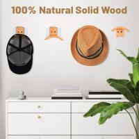 China Newest Customized Cowboy Hat Rack - Heavy Duty Adhesive Hat Hooks for Wall and Door for sale