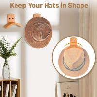 China Newest Customized Cowboy Hat Rack - Heavy Duty Adhesive Hat Hooks for Wall and Door for sale
