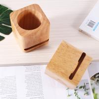 China Universal Cell Phone Stand with Loudspeaker Holder Wooden Phone Stand Bamboo Phone Dock Stands for sale