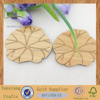 China Coaster Wholesale hot selling customized style natural wood personalized food service reusable tableware for sale