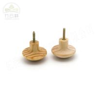 China Mushroom Style Handle with Screw Wholesale Wooden Knob Cabinet for sale
