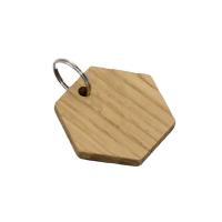 China Natural Wooden Keychain Blanks Unfinished Wood Rounds for Lase Engraving,Christmas Crafts for sale