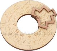 China Wooden Melody Tool, Circle Of Fifths Chord Wheel Wooden Chord Wheel Music Transpose Tool for sale