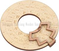 China Wooden Melody Tool, Circle Of Fifths Chord Wheel Wooden Chord Wheel Music Transpose Tool for sale