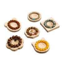 China Wholesale Round Jewellery Wooden Bracelet Holder Beautiful Personal Trinket Display for sale