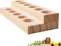 China Wholesale Wooden Presentation Display Rack Stand Holder for Essential Oils Home Decoration Hanging Storage Organizer for sale