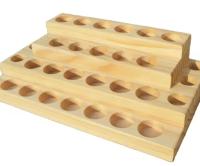 China Wholesale Wooden Presentation Display Rack Stand Holder for Essential Oils Home Decoration Hanging Storage Organizer for sale