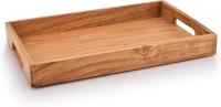 China Wholesale Tray with Handles Wooden Serving Tray Snack Tray Great for Breakfast Coffee Tables for sale