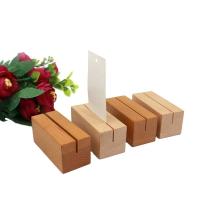 China Desk Business Card Holder Office Wooden Business Card Desktop Display Stand for Office and Home for sale