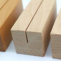 China Desk Business Card Holder Office Wooden Business Card Desktop Display Stand for Office and Home for sale