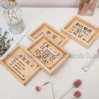 China Small Wooden Box Perfume Sample Display Wooden Sign Perfume Box Display Stand for sale
