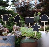 China Valentine's Day Flower Decoration Wooden Message Board Small Blackboard Succulent Decoration Placard Pastoral Wooden Crafts for sale
