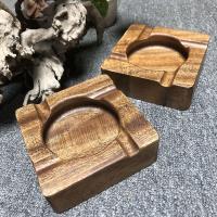 China Walnut Cigar Ashtray Household Ashtray Smoking Creative Personality Ornaments for sale