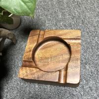 China Walnut Cigar Ashtray Household Ashtray Smoking Creative Personality Ornaments for sale