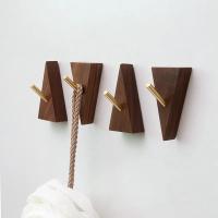 China Custom Wooden Wall Hooks for Bathroom Towel Hanging for sale