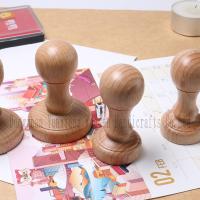 China Wooden Stamp Wood Round Handle, Wooden Knobs Stamp Mounts Drawer Pulls for Stamp Making DIY Crafting for sale