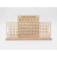 China Wooden Table Calendar, Daily Desktop Perpetual Desk Calendar, Modern Farmhouse Aesthetic Desk Accessories for Home Office Decor for sale